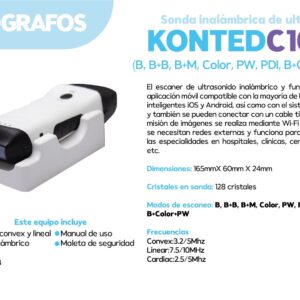 Sonda INALÁMBRICA KONTED C10RL CONVEX+LINEAL – Biomedical Tech